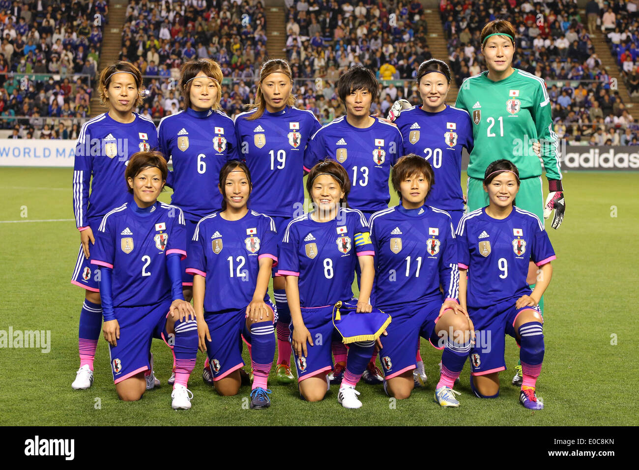 Kincho Stadium, Osaka, Japan. 6th May, 2014. Japan Team Group Line-Up ...