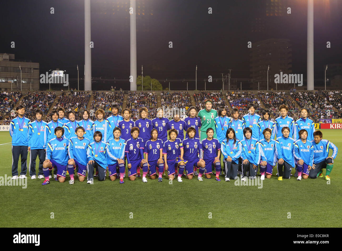 Kincho Stadium, Osaka, Japan. 6th May, 2014. Japan Team Group Line-Up ...