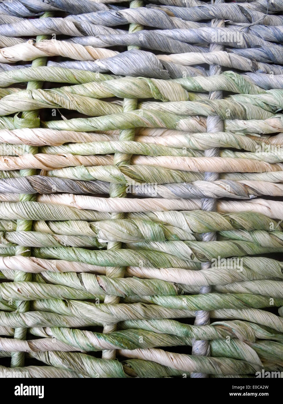 A Basket Weave Pattern The colorful weave of the basket forms a pattern ...