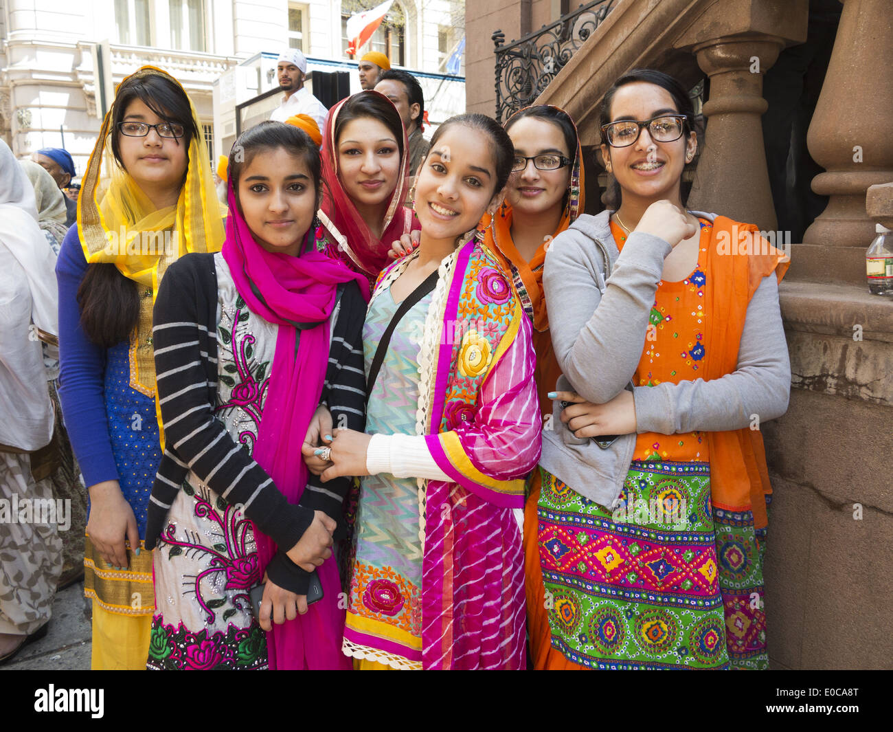 Teenage girls attend the 27th annual Sikh Day Parade on Madison Avenue ...