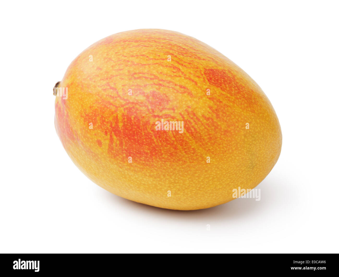 ripe yellow red mango, isolated on white Stock Photo - Alamy
