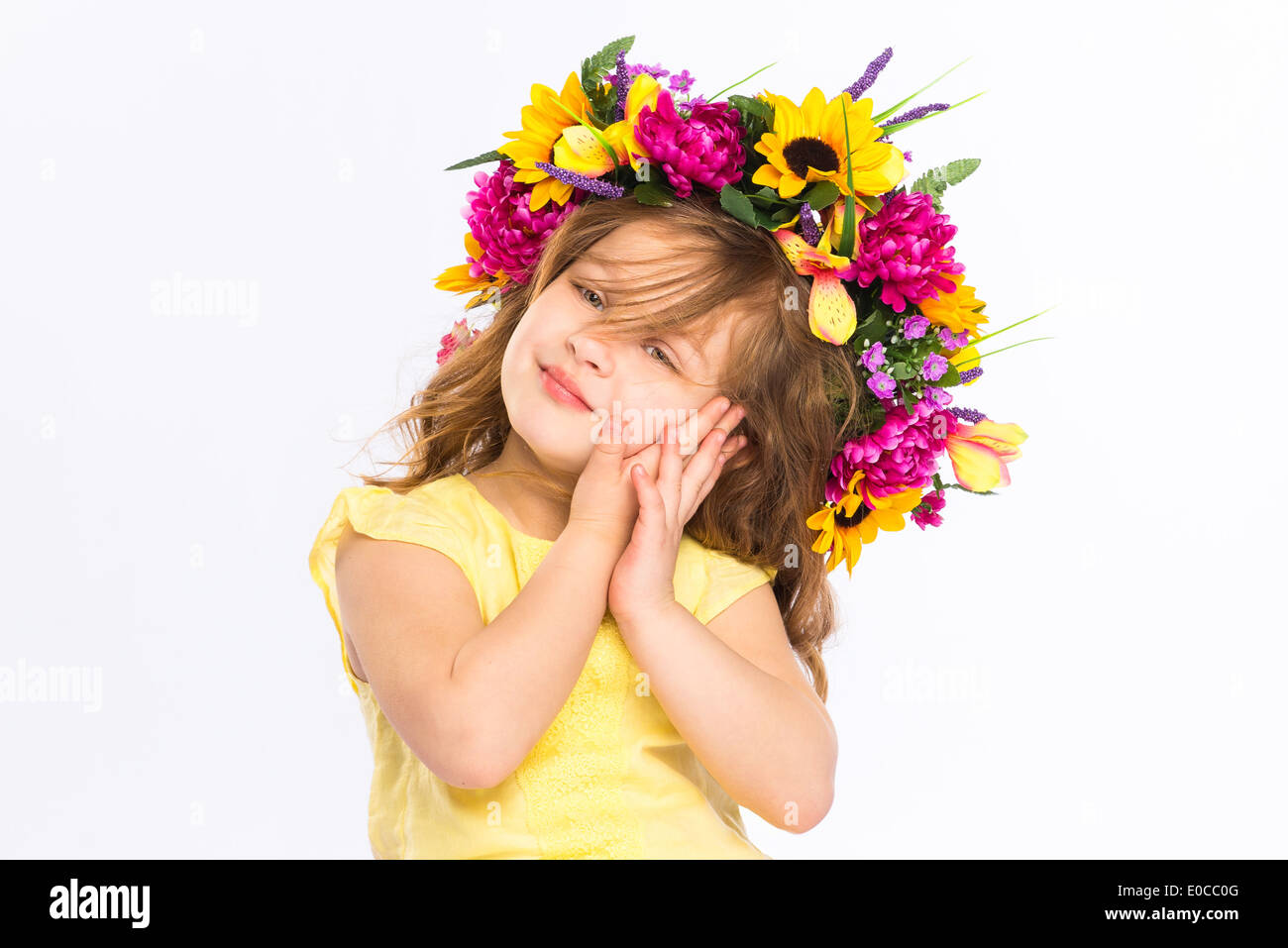 portrait of playful girl Stock Photo - Alamy