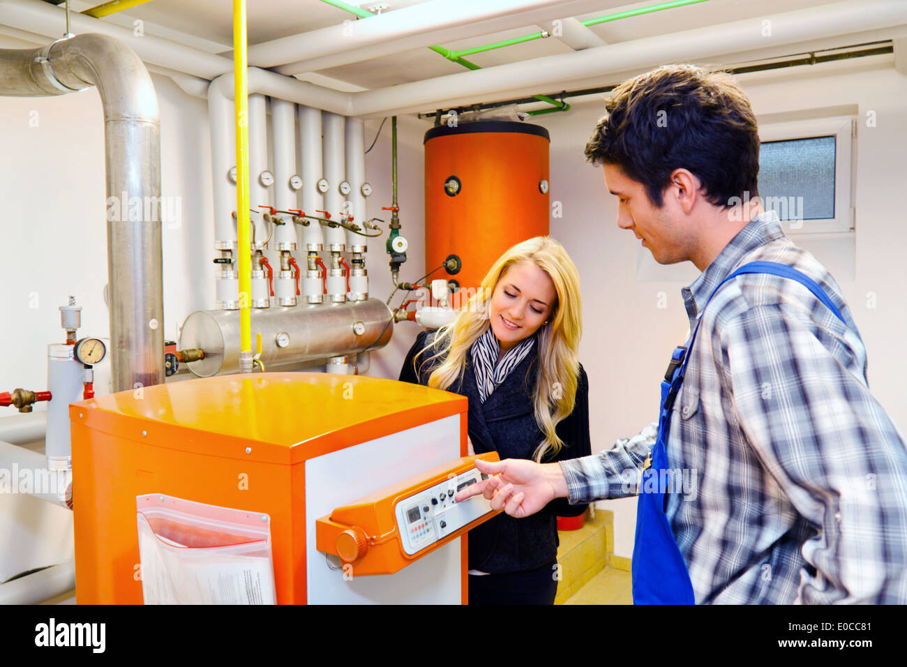 Heating installation hi-res stock photography and images - Alamy