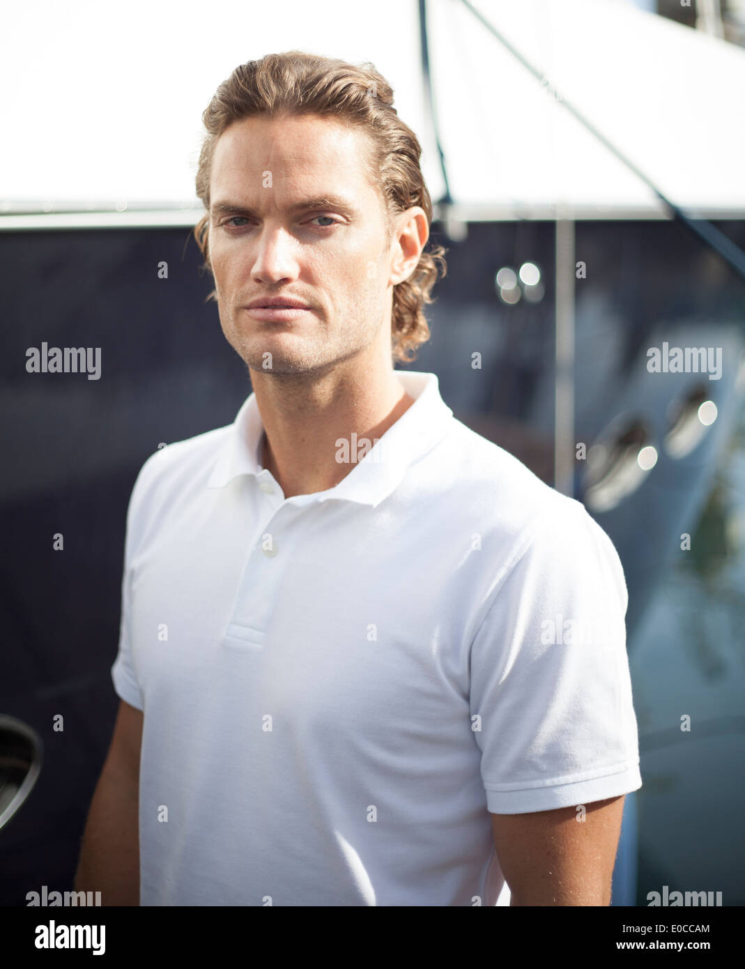 Male deckhand superyacht hi-res stock photography and images - Alamy