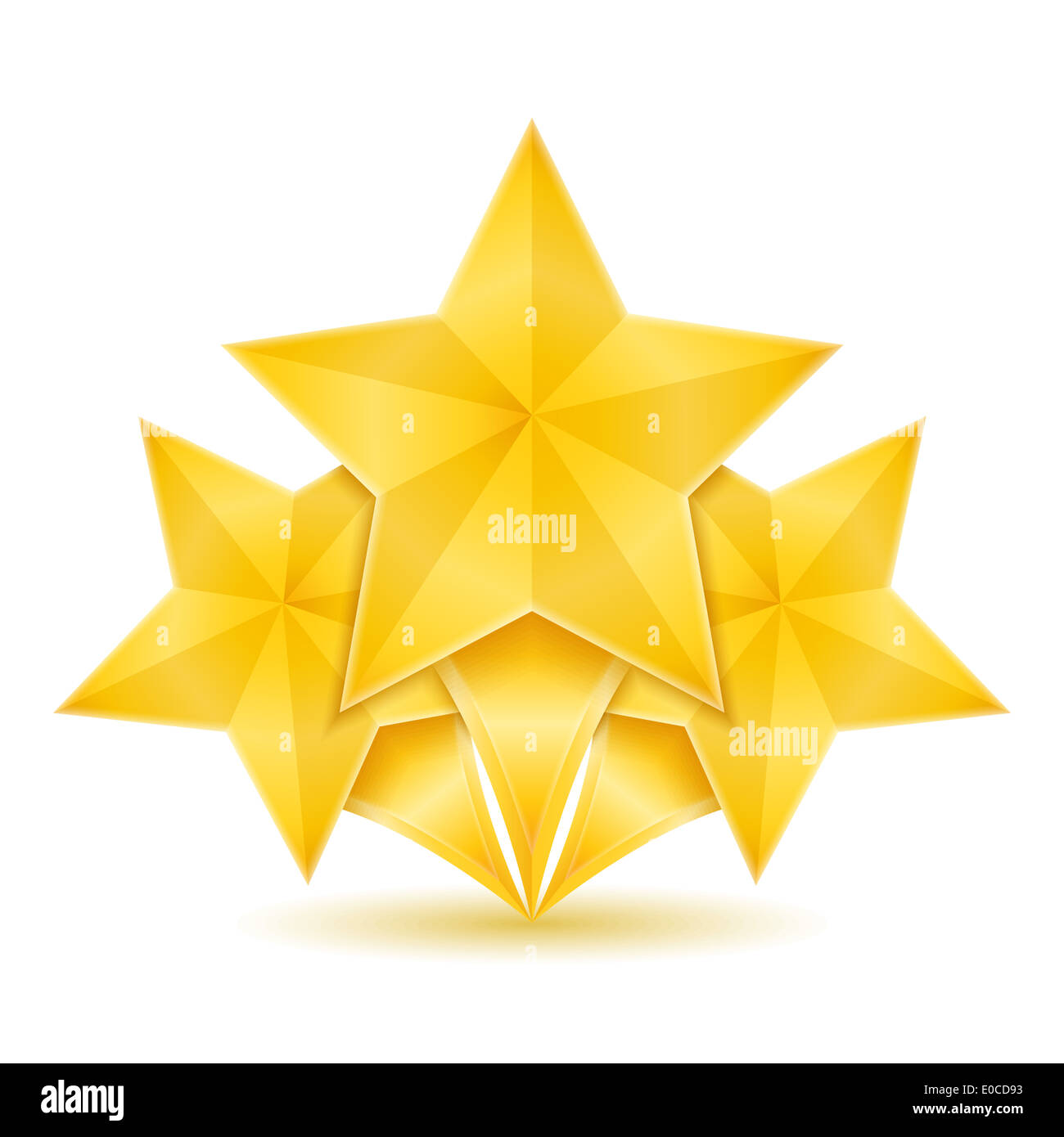 Three star rank background Cut Out Stock Images & Pictures - Alamy