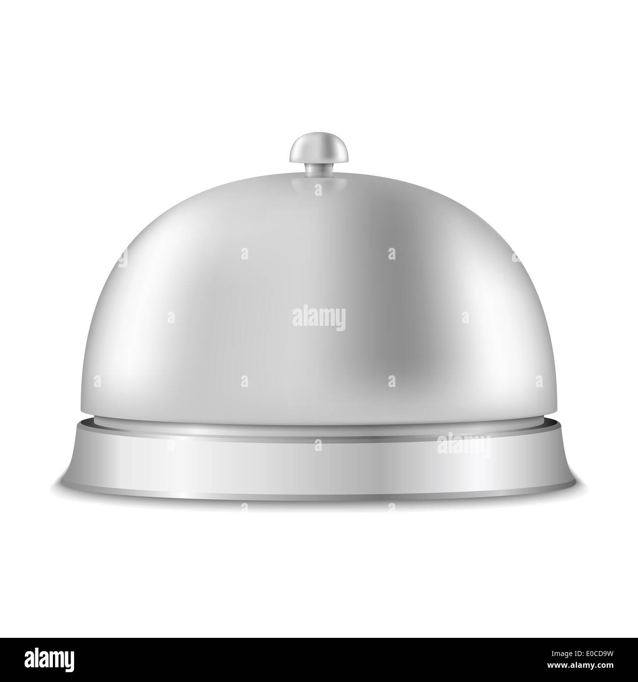 Service bell on white background Stock Photo - Alamy
