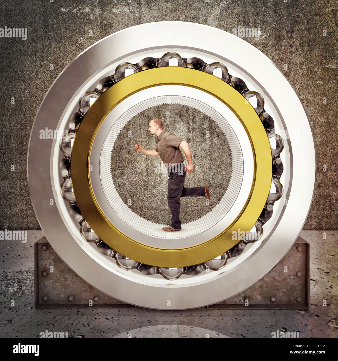 Human hamster wheel hi-res stock photography and images - Alamy