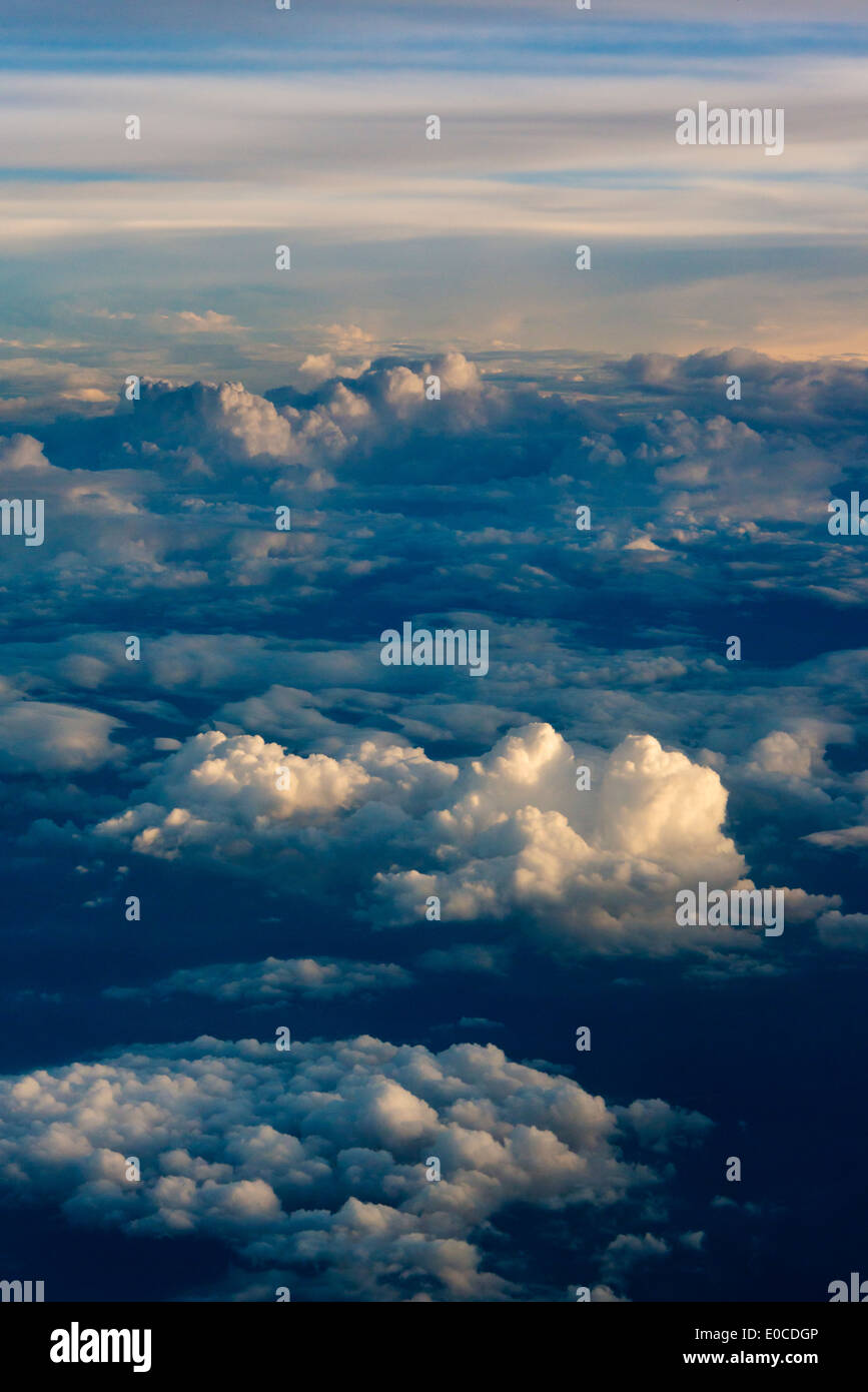 Aerial view of clouds, China Stock Photo - Alamy