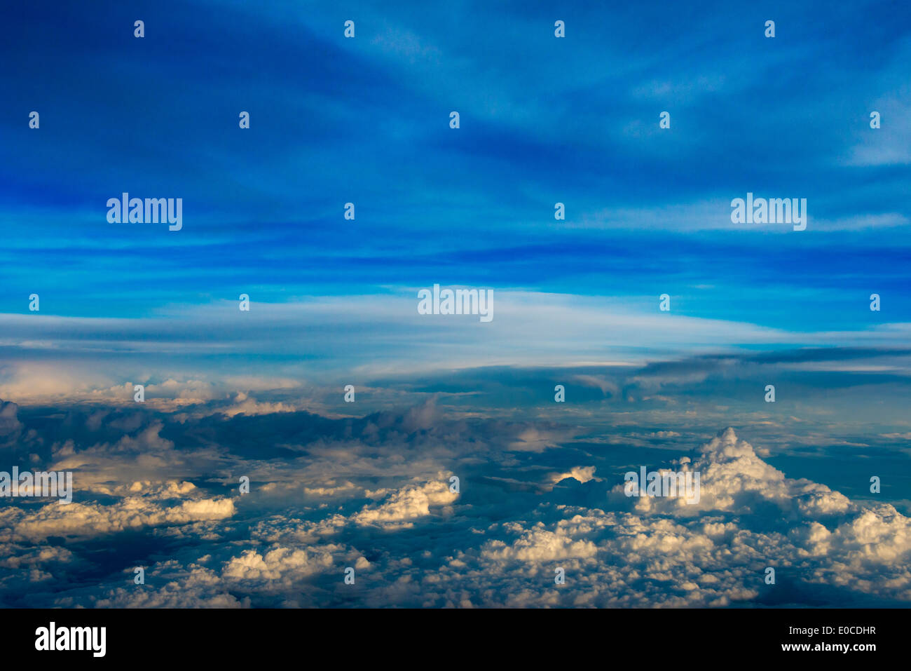 Aerial view of clouds, China Stock Photo - Alamy