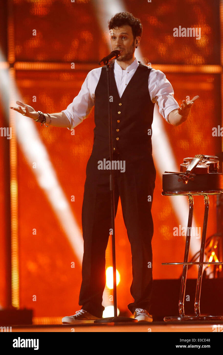 Swiss singer Sebalter representing Switzerland performs the son 'Hunter ...