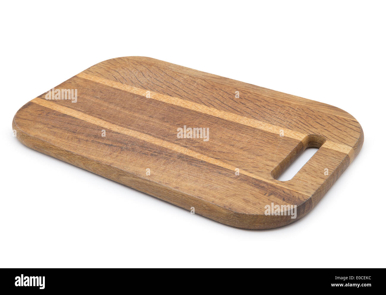 Wooden chopping board isolated on white background Stock Photo - Alamy
