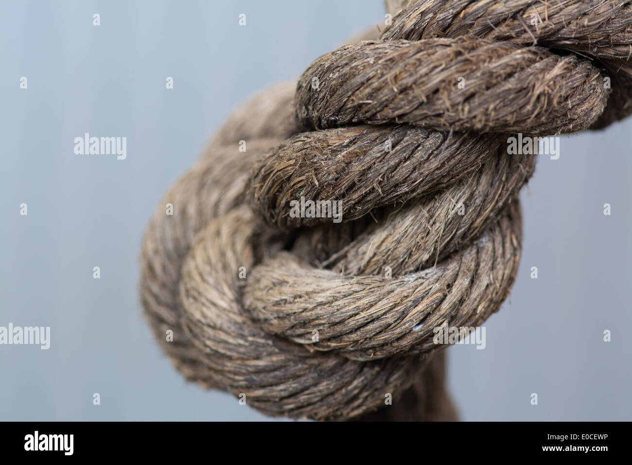 Close up of thick rope made from natural fibres Stock Photo - Alamy