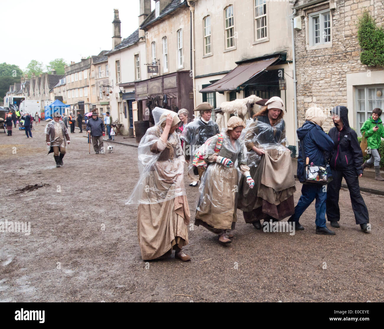 Corsham, Wiltshire, UK. 8th May 2014. The BBC are filming Poldark in ...