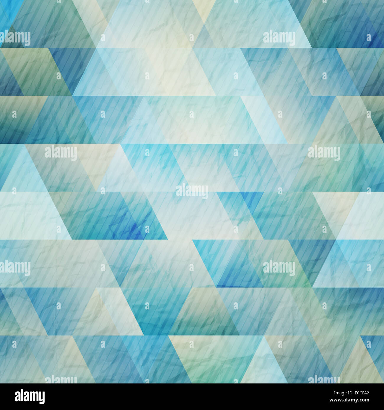 abstract blue background with triangles and stripes on paper texture ...