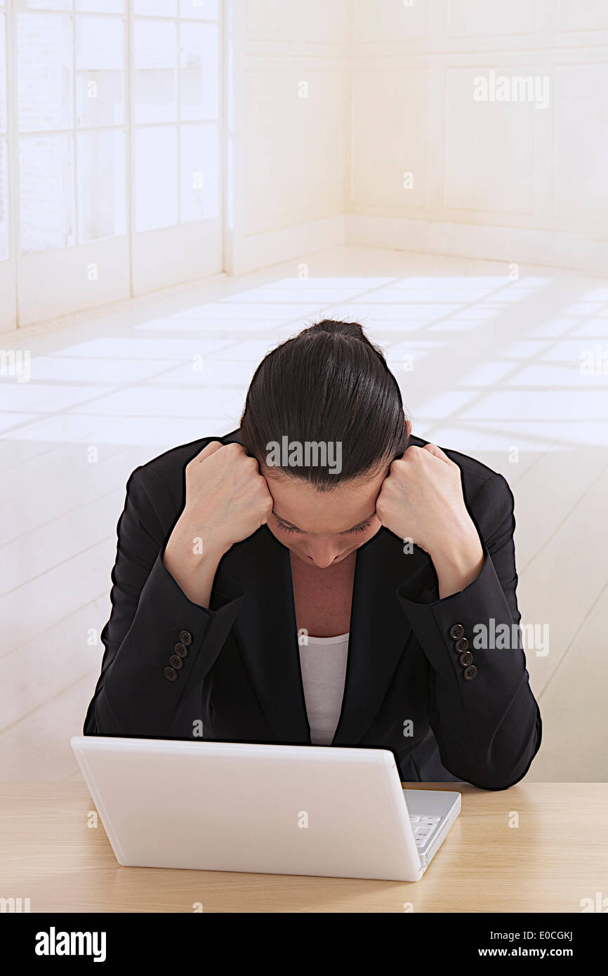 Woman tired mature hi-res stock photography and images - Alamy