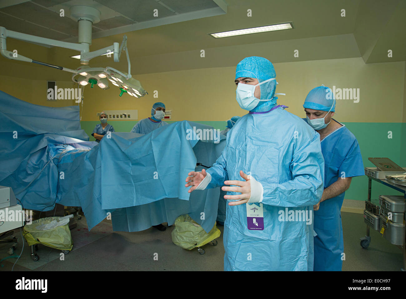 Hip prosthesis, surgery Stock Photo - Alamy