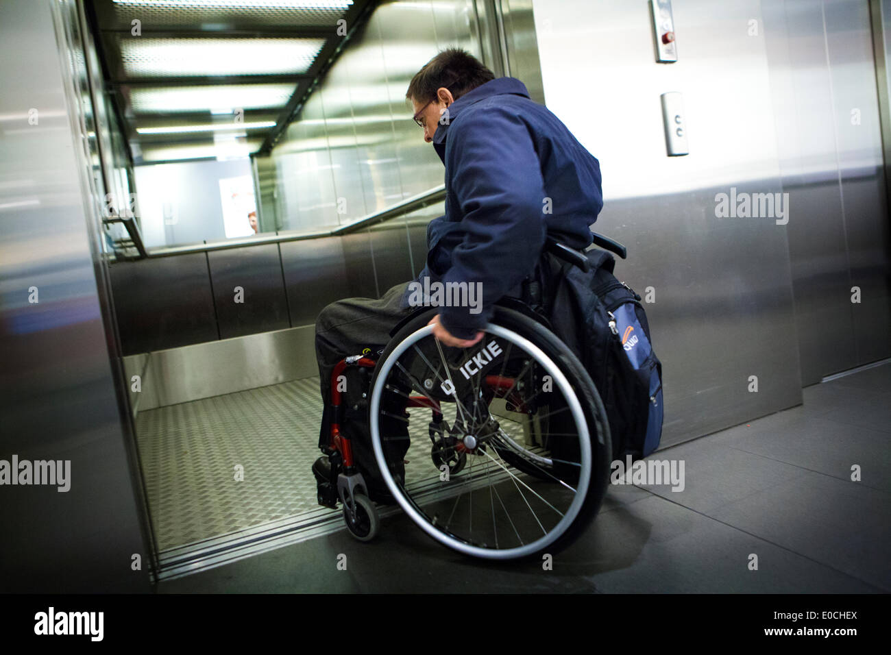 Disabled person lift hi-res stock photography and images - Alamy