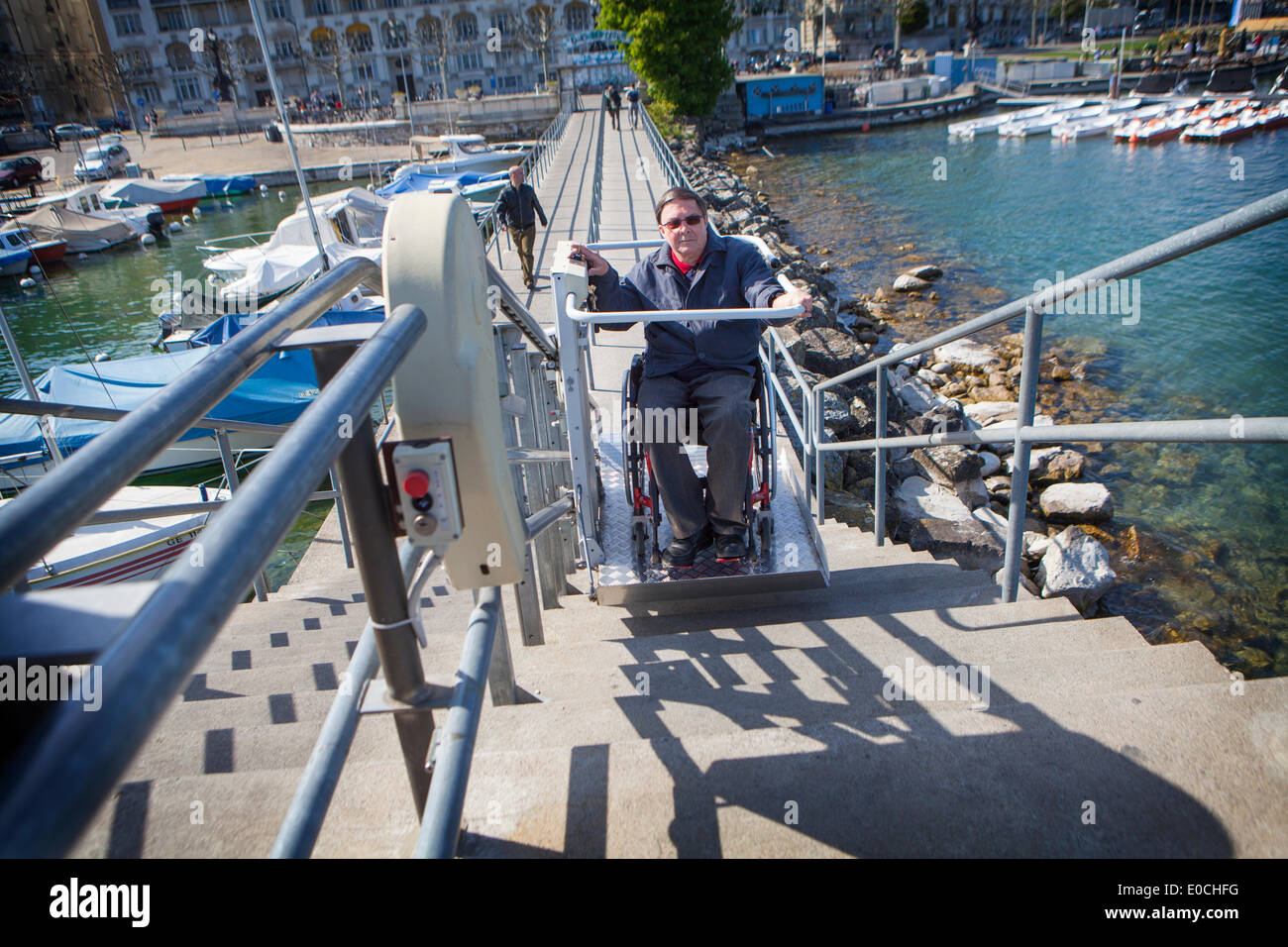 Disabled steps hi-res stock photography and images - Alamy