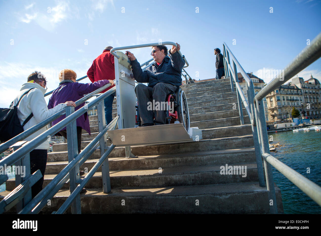 Disabled steps hi-res stock photography and images - Alamy