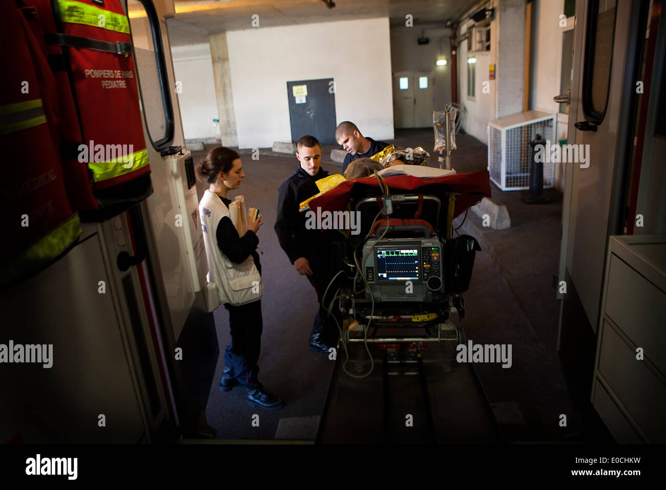 Fire workers outside hospital hi-res stock photography and images - Alamy
