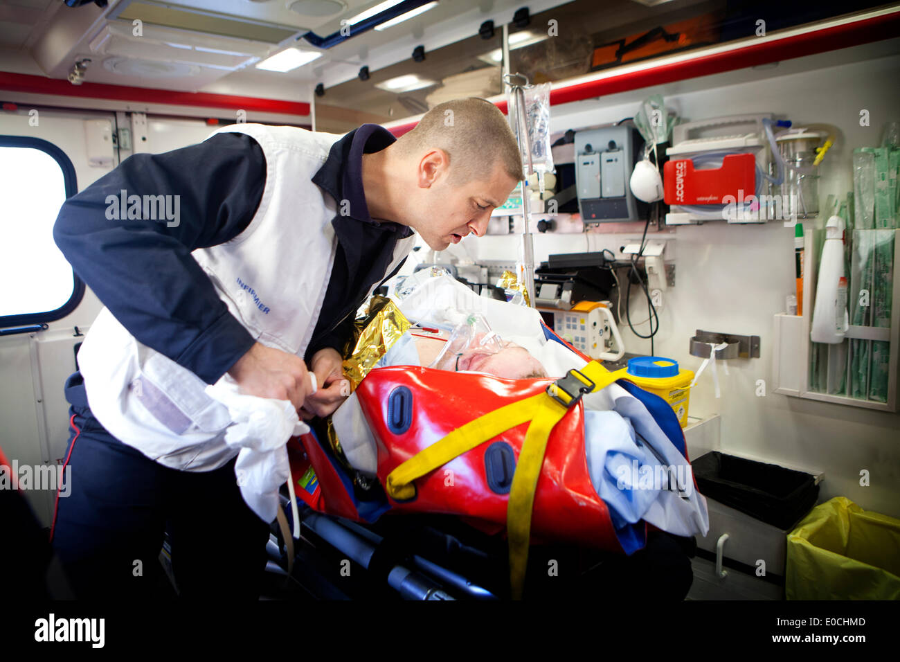 Paris fire brigade Stock Photo - Alamy