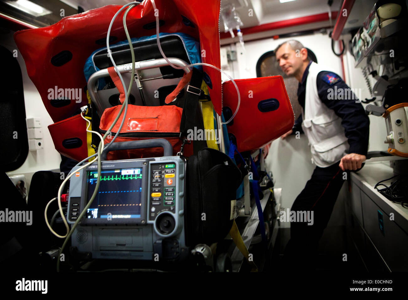 Paris fire brigade Stock Photo - Alamy