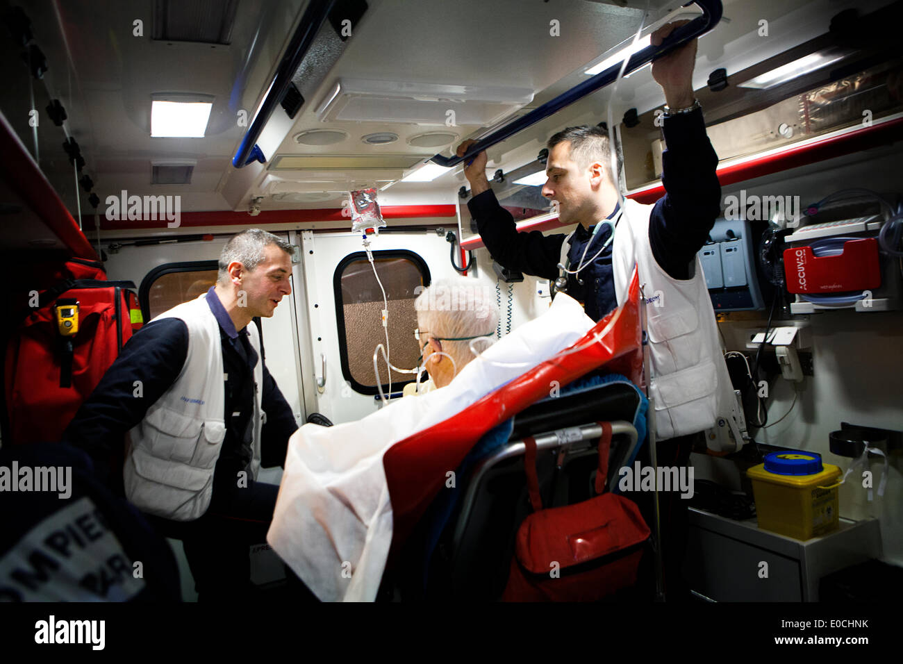 Paris fire brigade Stock Photo - Alamy