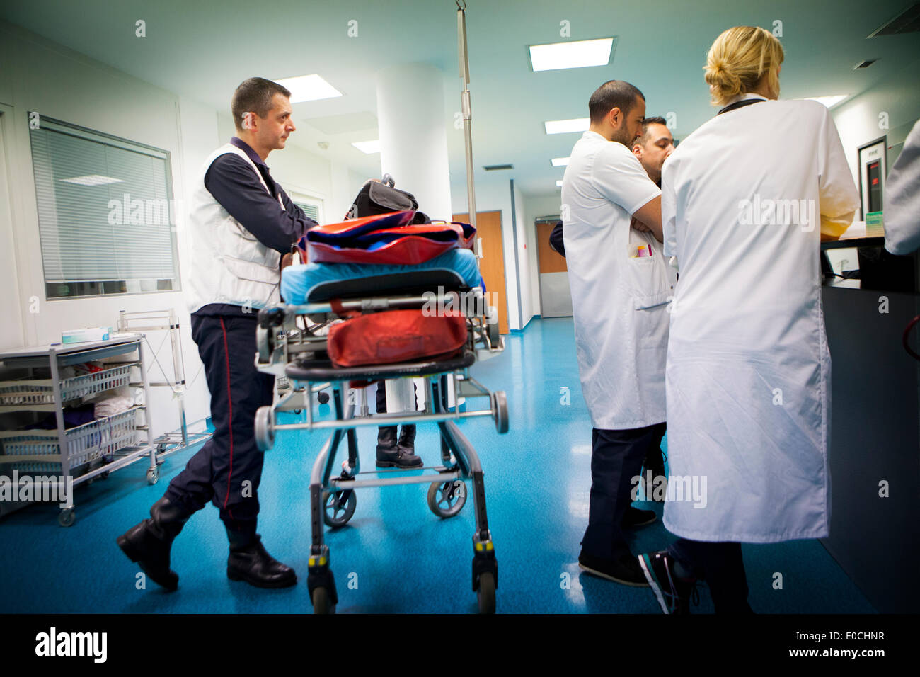 Paris fire brigade Stock Photo - Alamy
