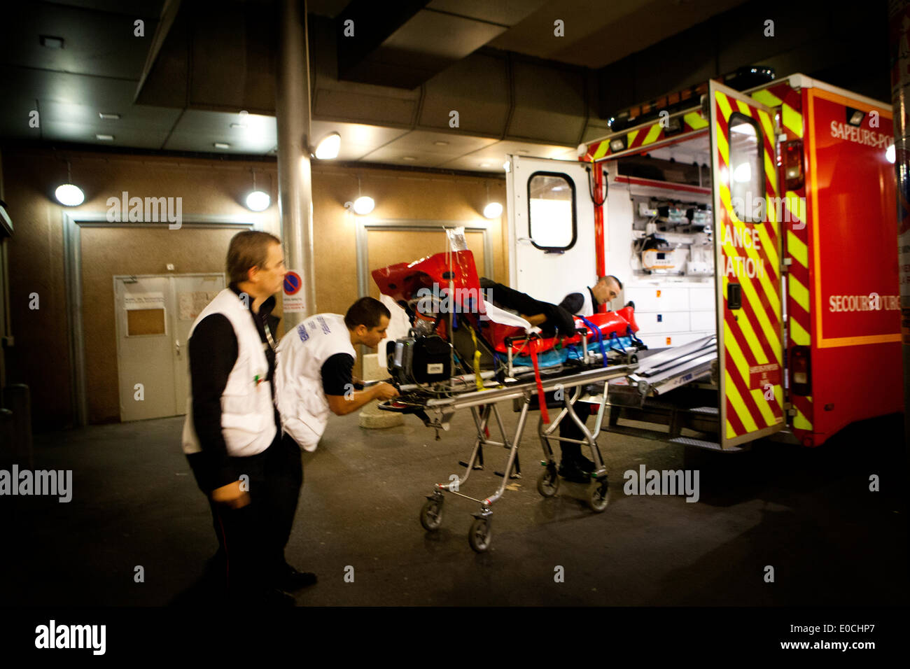 Paris fire brigade Stock Photo - Alamy