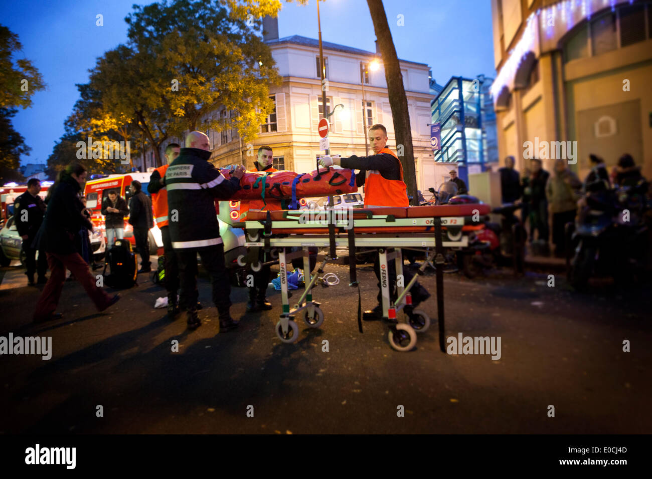 Paris fire brigade Stock Photo - Alamy