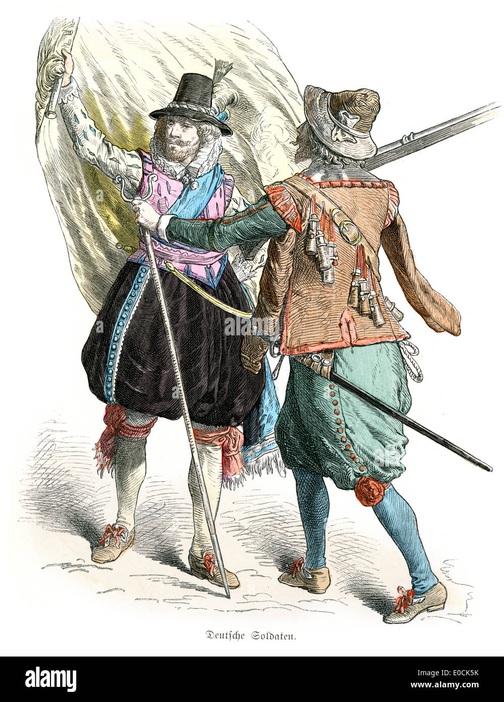 German soldiers from the 17th Century Stock Photo - Alamy