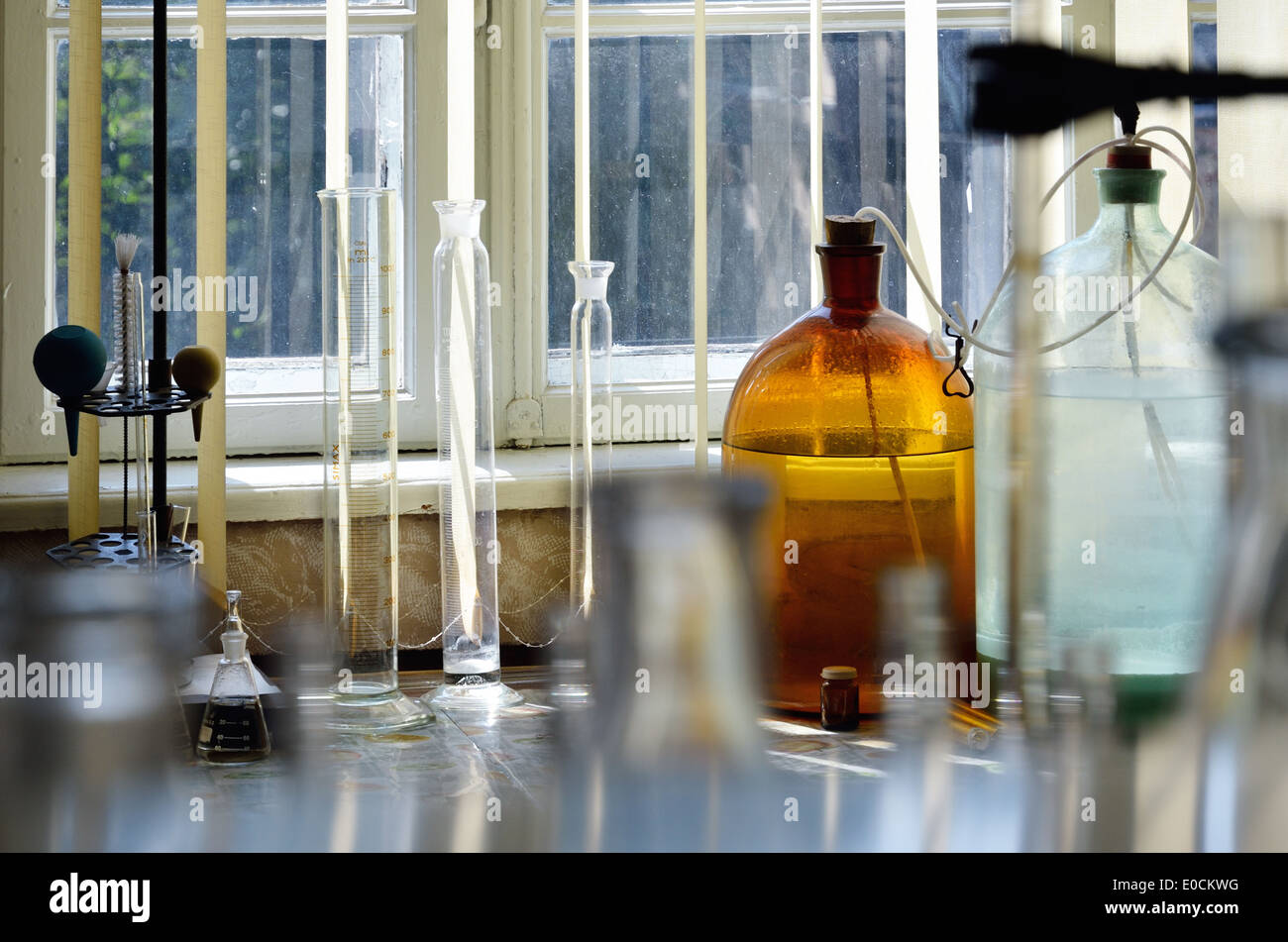 Measuring cylinders for laboratory hi-res stock photography and images ...