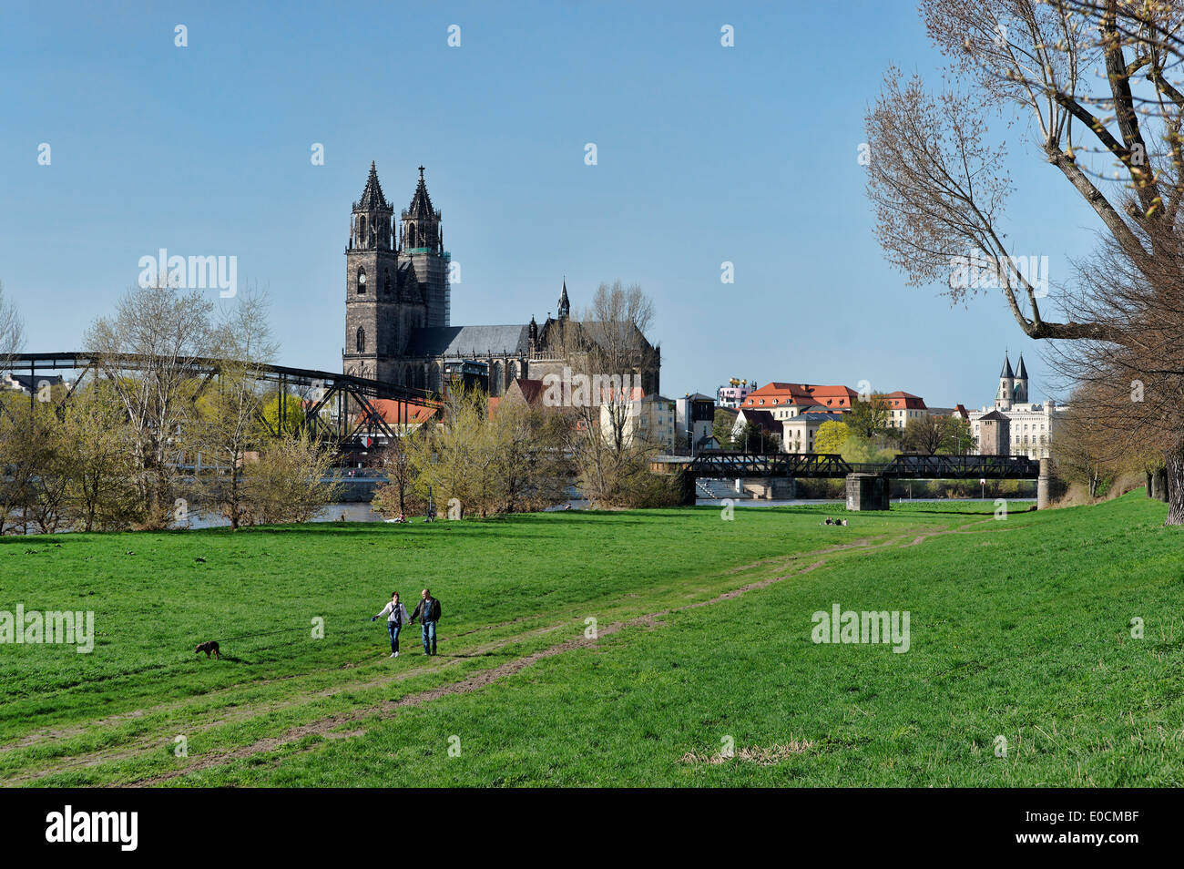Magdeburg water bridge hi-res stock photography and images - Alamy