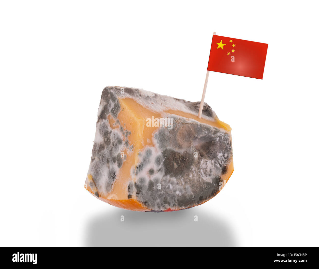 Isolated on white chinese flag hi-res stock photography and images - Alamy