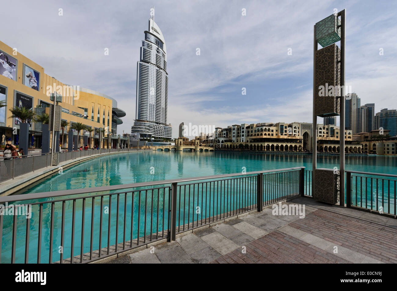 Dubai Mall with the modern Address building in the distance, Dubai ...