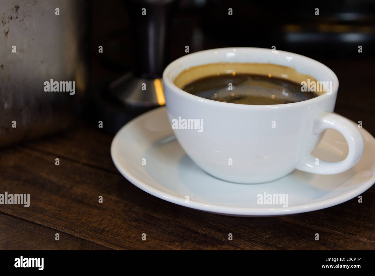 Small cup of black coffee Stock Photo - Alamy