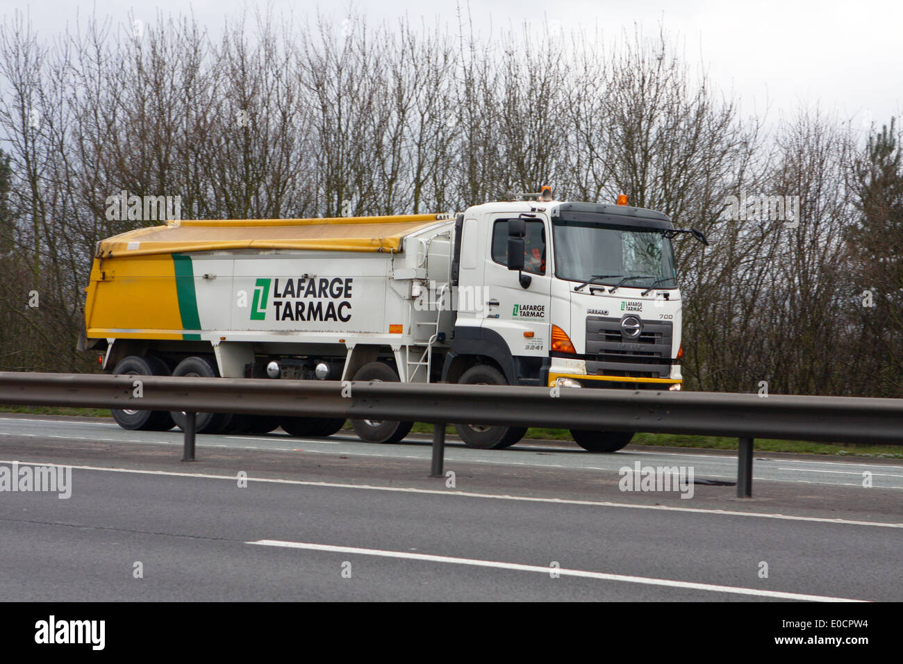 Lafarge tarmac truck traveling along hi-res stock photography and ...