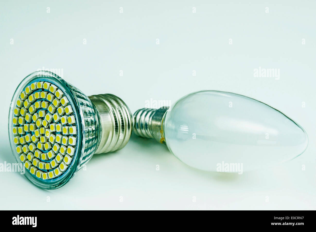 Light bulbs, old and modern LED Stock Photo - Alamy