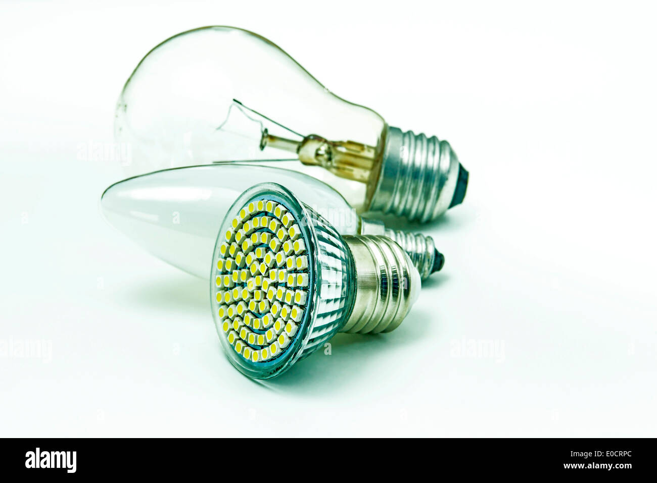 Light bulbs, old and modern LED Stock Photo - Alamy