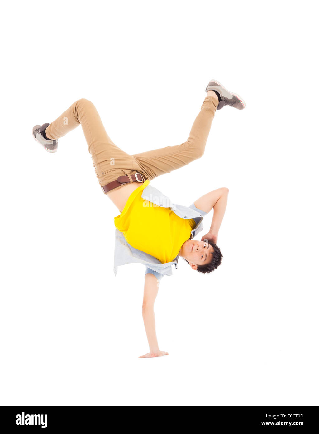 Young handsome man dancing stylish and cool breakdance Stock Photo - Alamy