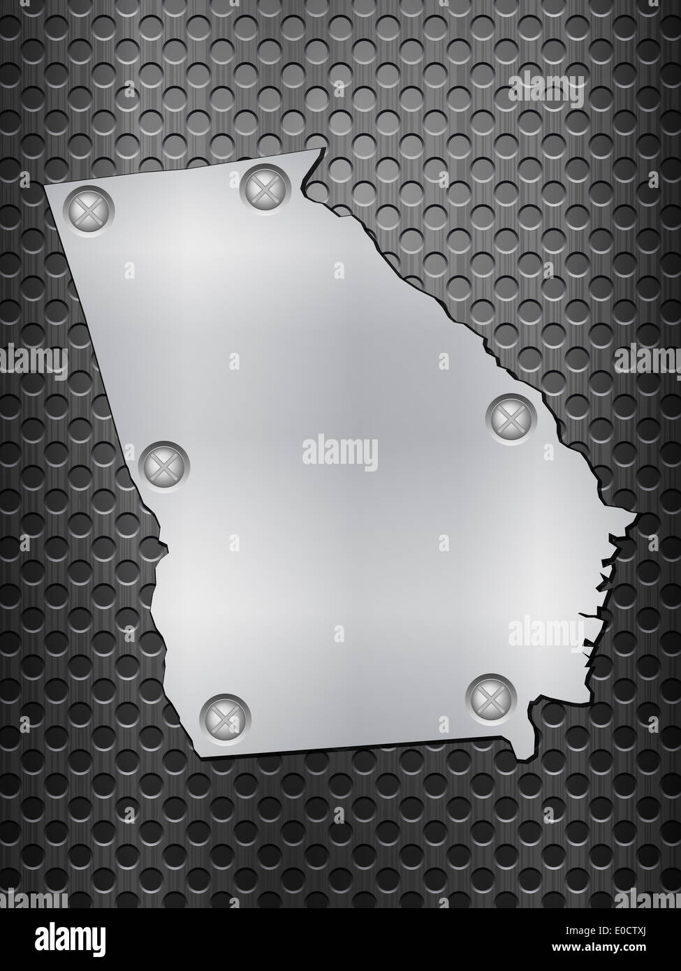 Georgia map grid hi-res stock photography and images - Alamy