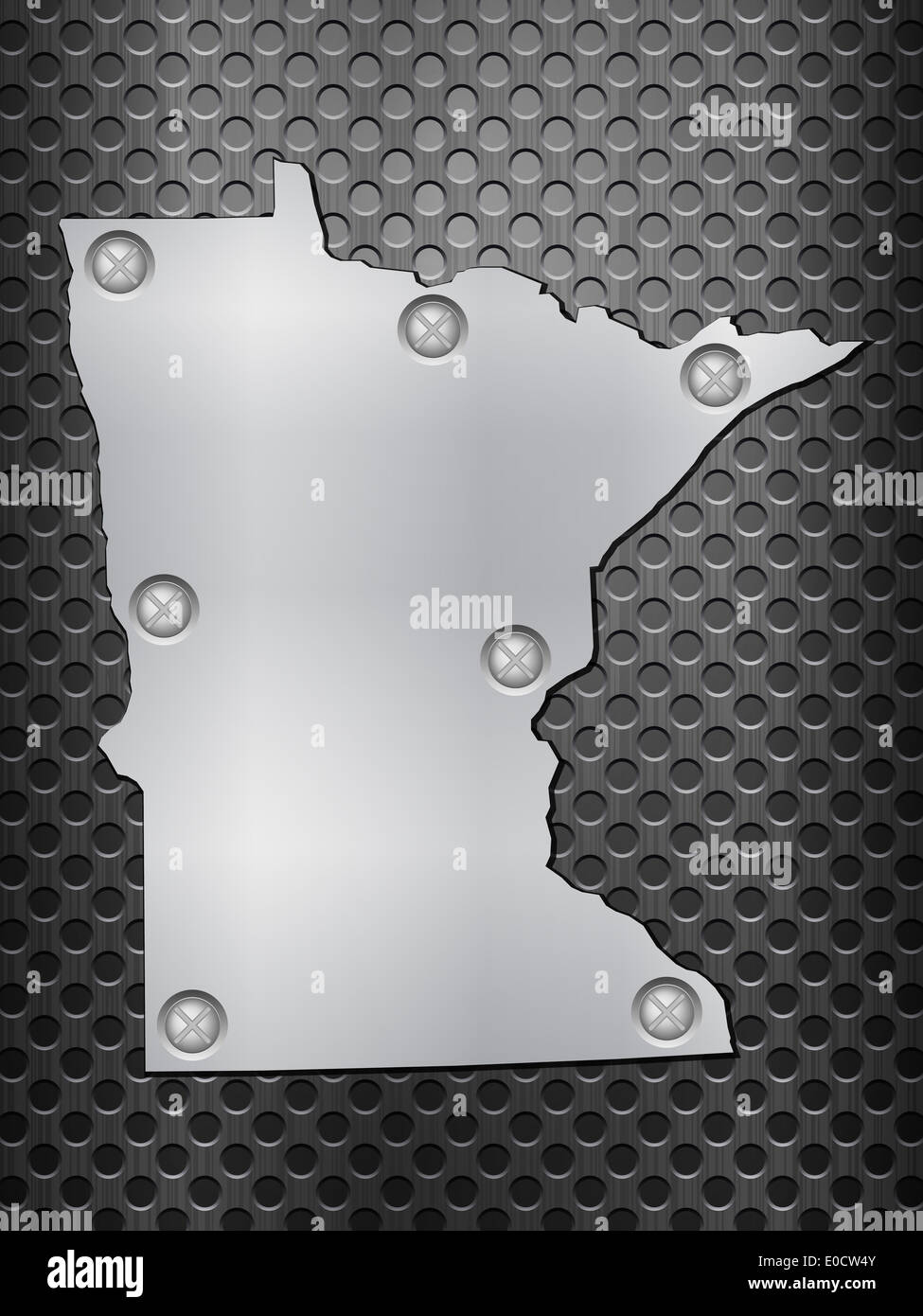 Grey minnesota on a map hi-res stock photography and images - Alamy