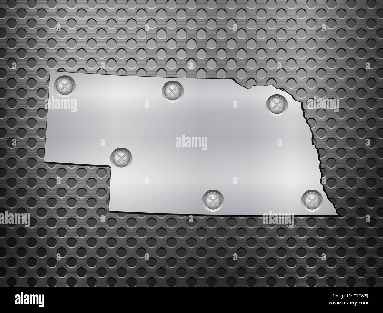 Frontier nebraska map hi-res stock photography and images - Alamy