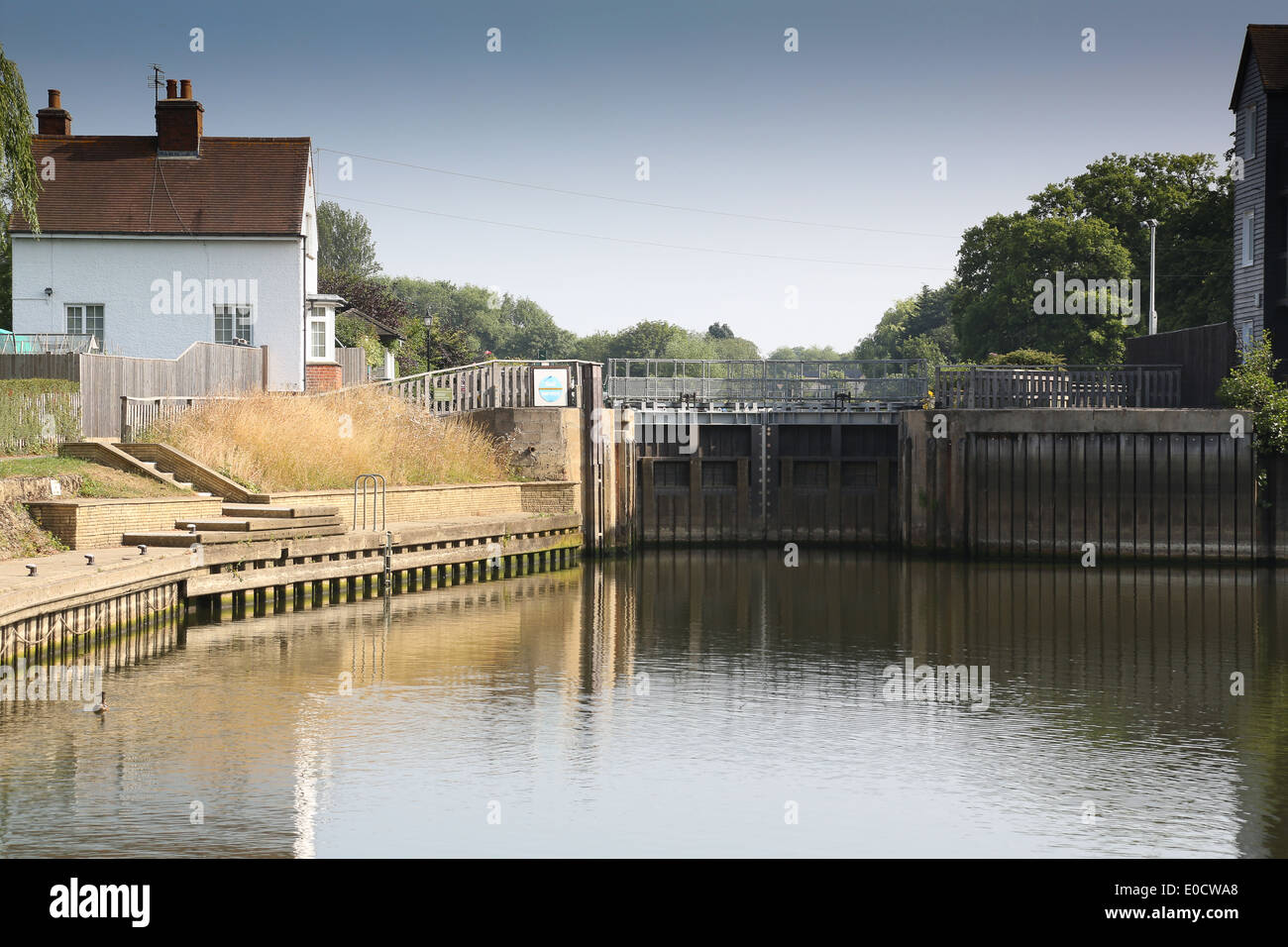 The Lock gates of Sandford Lock on the River Thames, Oxfordshire Stock ...