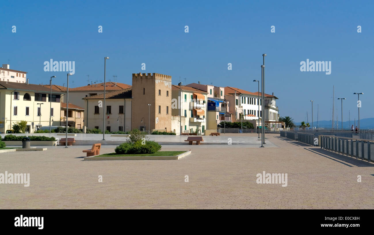 town named San Vincenzo located in Tuscany (Italy Stock Photo - Alamy