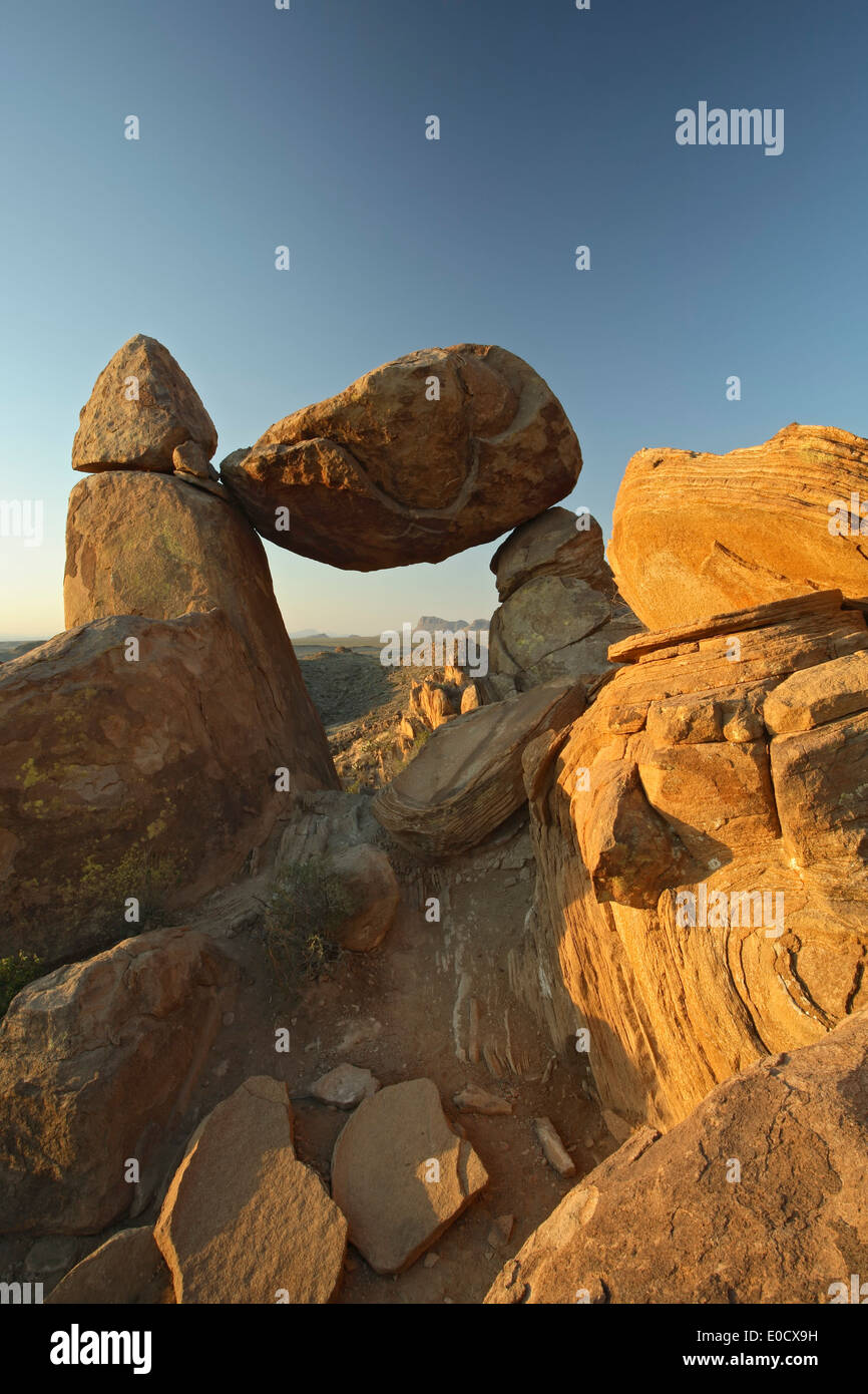 Balanced Rock, Grapevine Hills, Big Bend National Park, Texas USA Stock ...