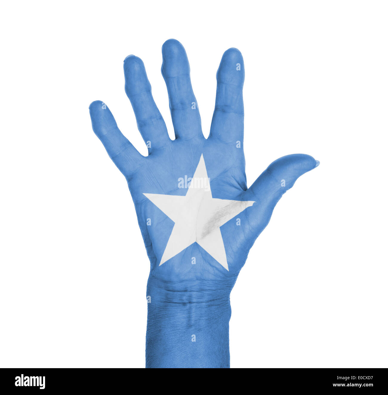 Palm of a woman hand painted with flag of Somalia Stock Photo - Alamy