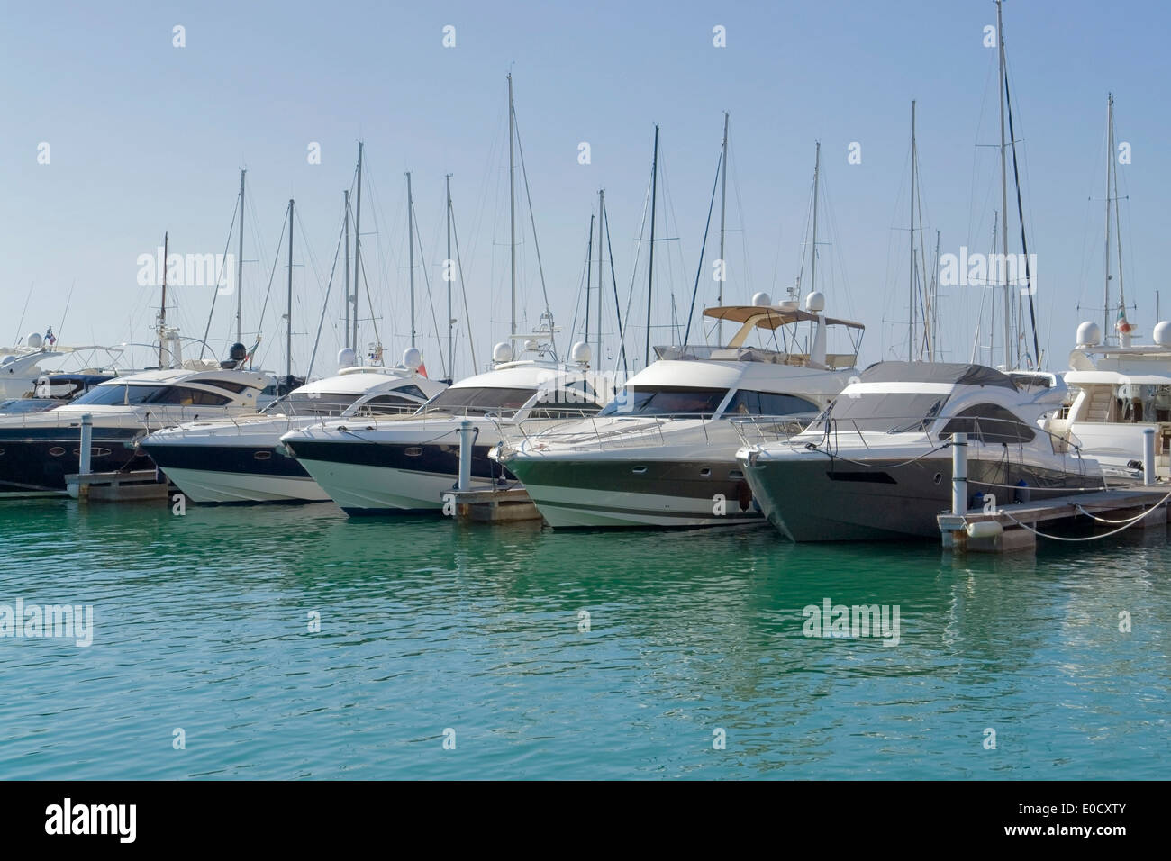 harbor scenery at San Vincenzo, a town in Italy Stock Photo - Alamy