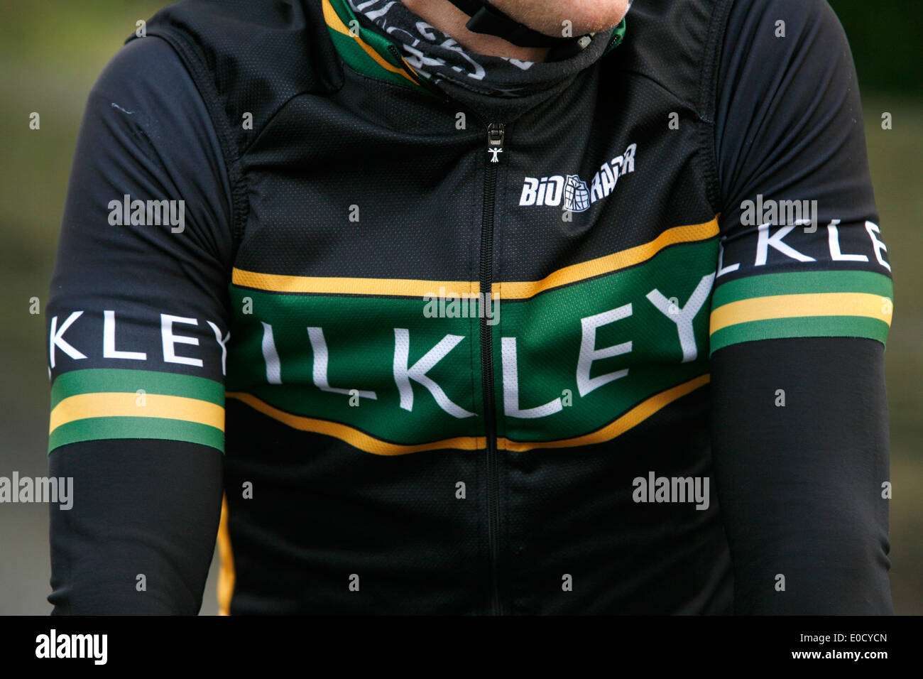 Members of the Ilkley Cycle Club before an evening ride from Ilkley ...