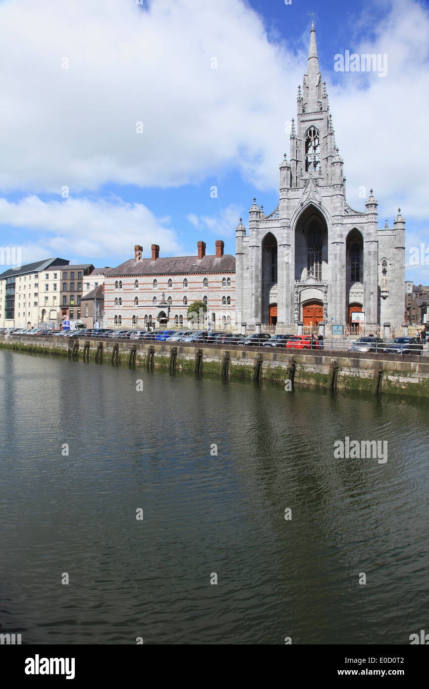An old church building along the River Lee; Cork City, County Cork ...